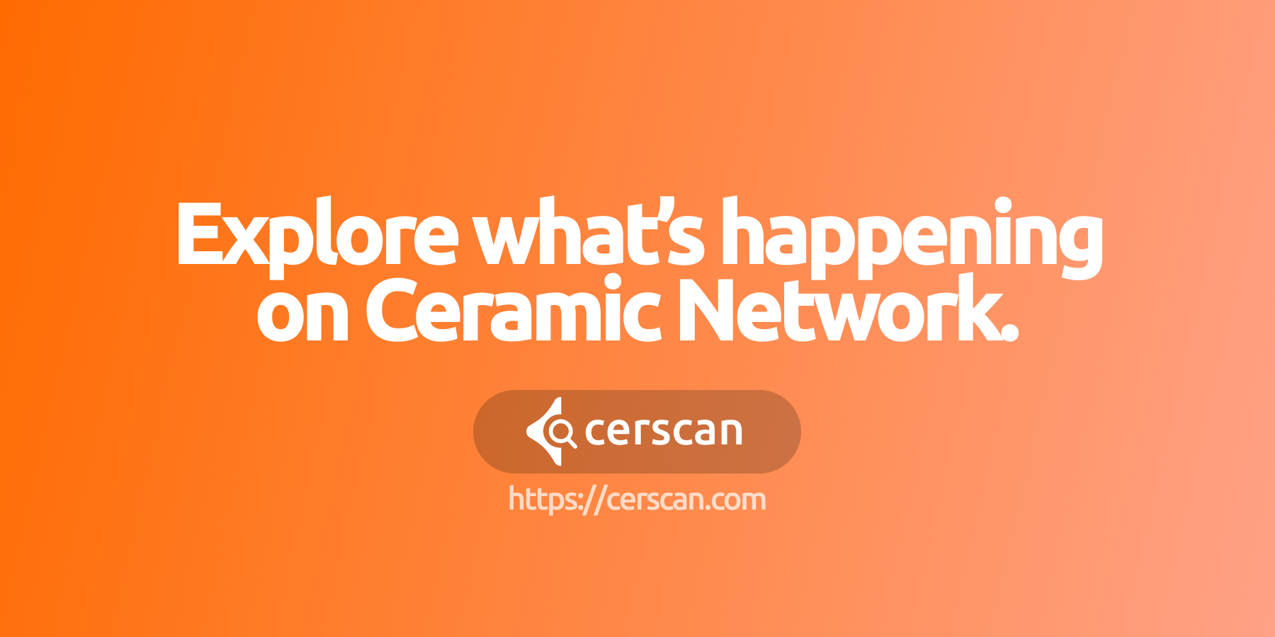 Cerscan | Explorer for the Ceramic Network